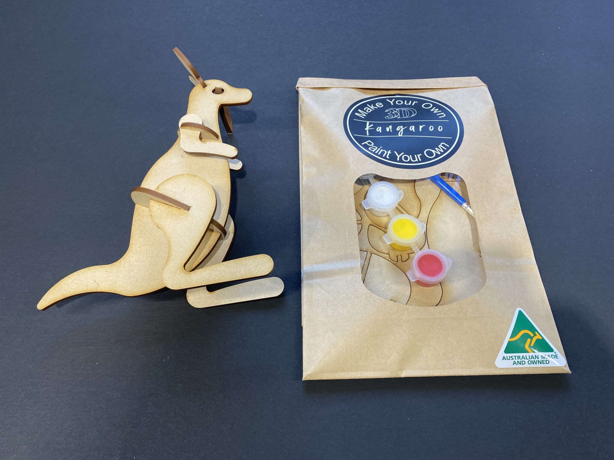 AAK - 3D Make & Paint your own (Kangaroo) Kit • Murra Wolka